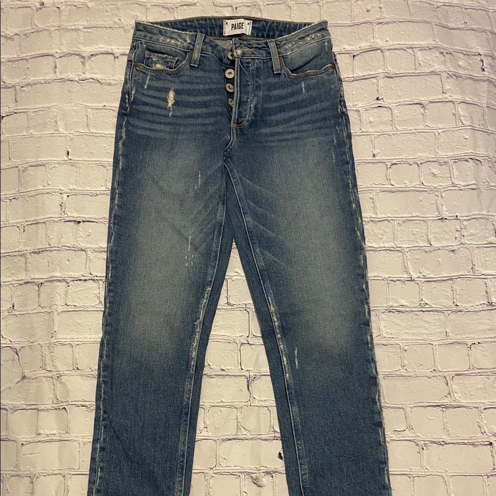 Paige Brand Hoxton Ankle Peg Leg Jeans - Gem